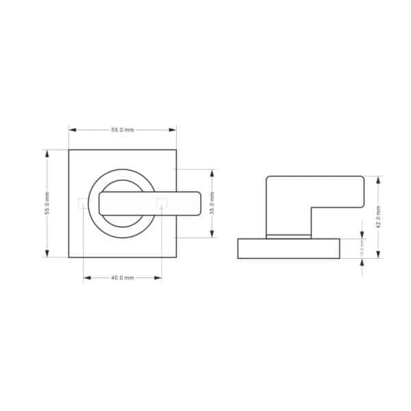 Avon Mini Lever Turn Entrance Kit - Parkwood