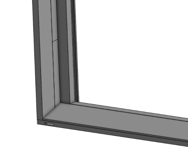 Strata 160 Architectural Aluminium Entry Frame - Parkwood